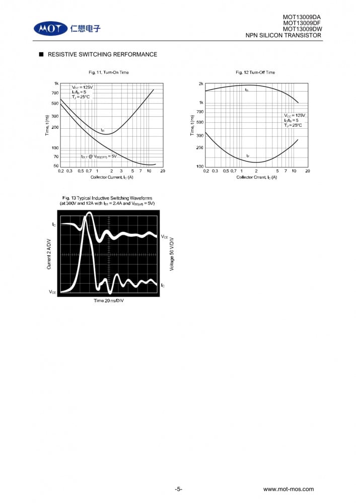 MOT13009DA datasheet page 5
