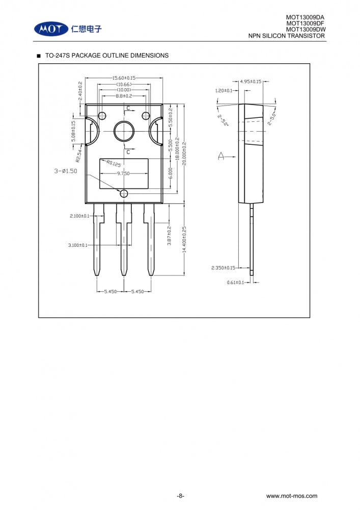 MOT13009DA datasheet page 8