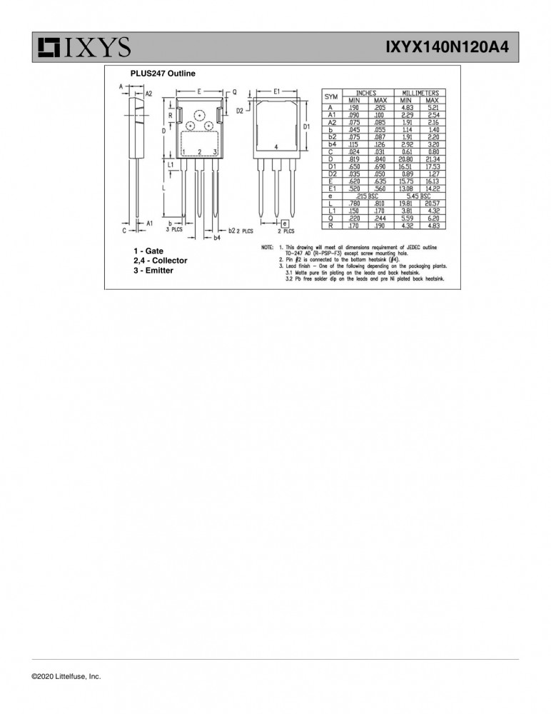 IXYX140N120A4 datasheet page 7