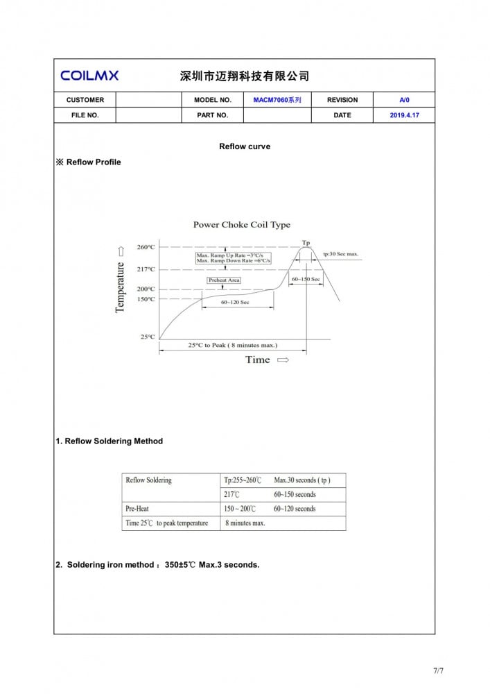 COILMX MACM7060-301 specification page 7