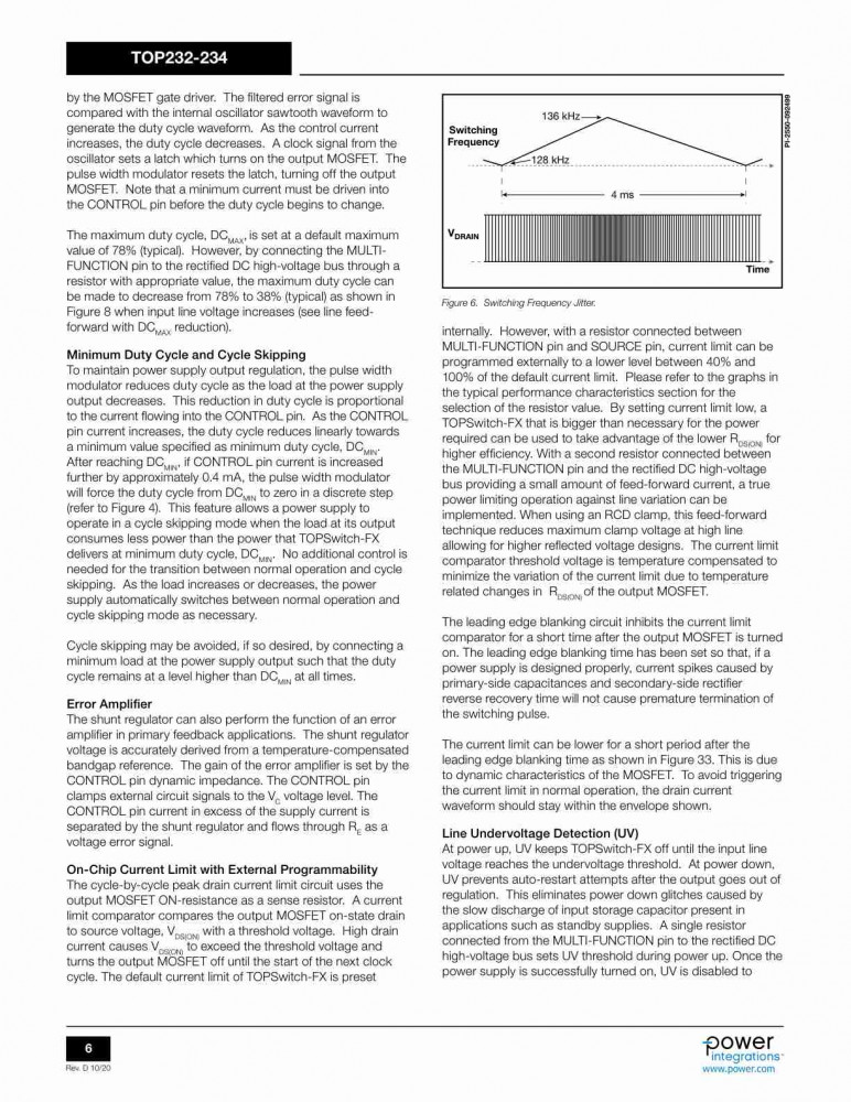 TOPSwitch-FX datasheet page 6