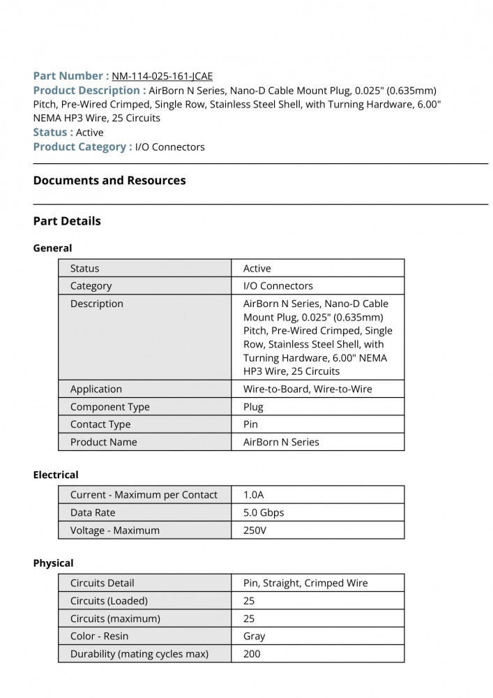 NM-114-025-161-JCAE technical document image, page 1
