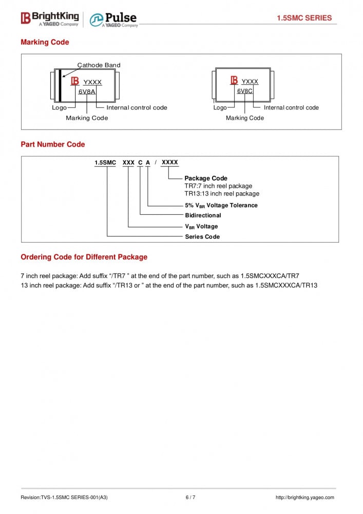 BrightKing TVS datasheet page 6