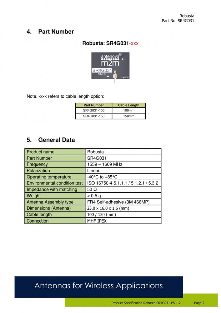 SR4G031-150 datasheet page 2