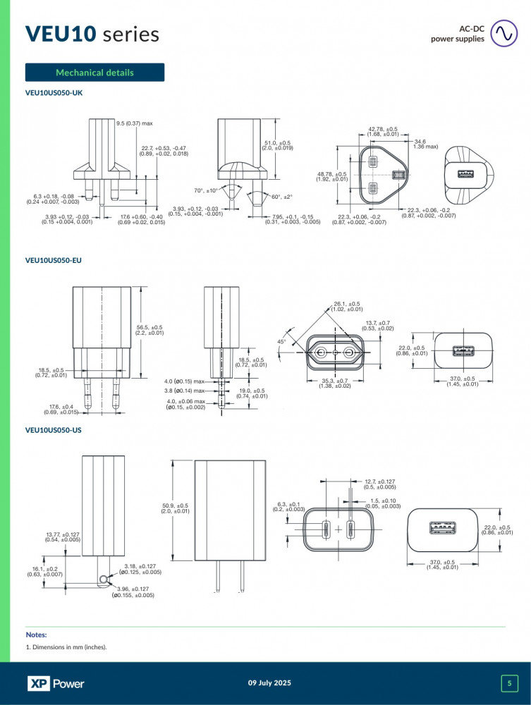 VEU10 series technical document, page 4