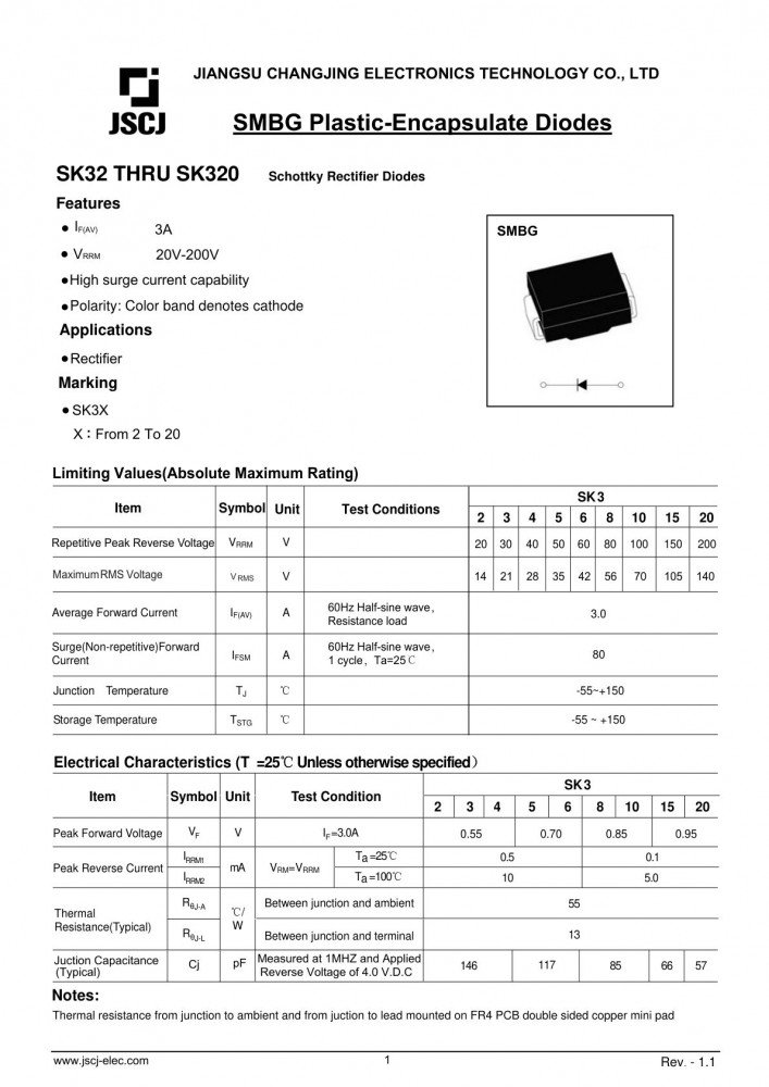 SK315 datasheet page 1