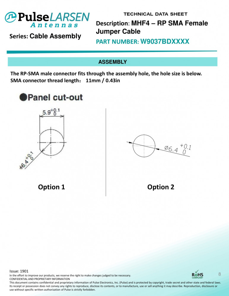 W9037BD0250 datasheet page 8