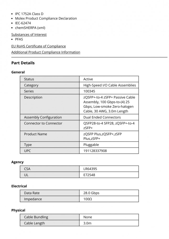 Product specification document page 2