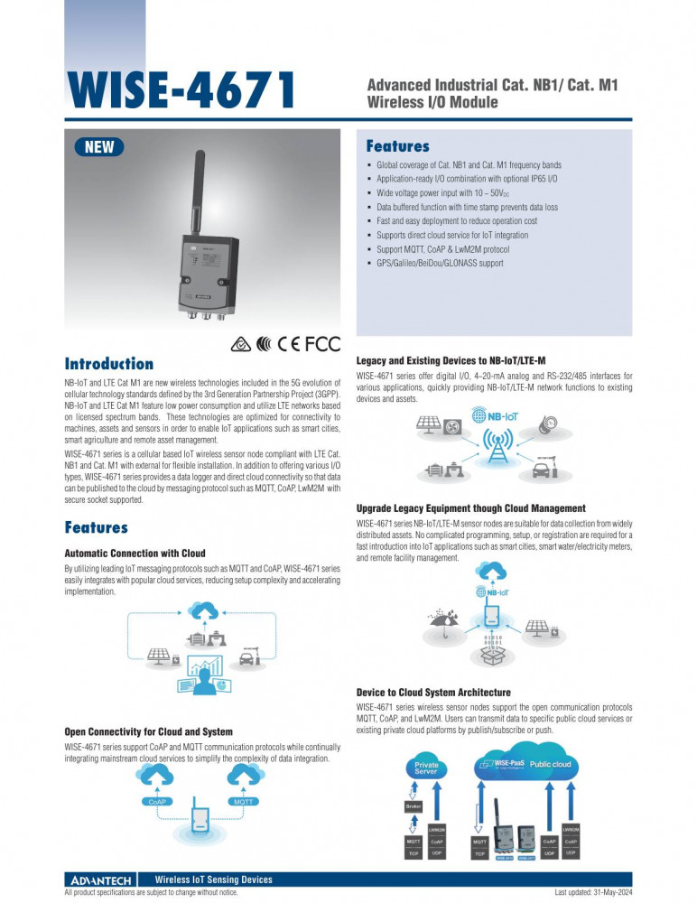 WISE-4671 technical document page 1