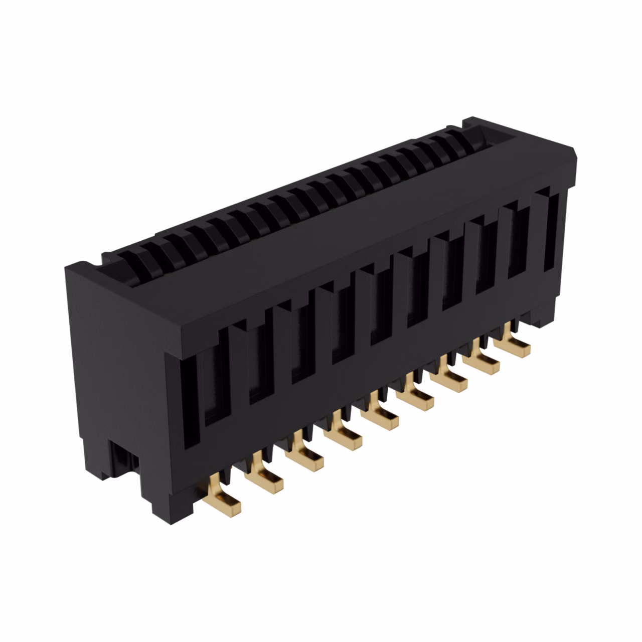 Easy-On FFC/FPC Connector, 0.50mm Pitch, Surface Mount, Vertical, Non-ZIF, Reverse Footprint, Gold Plating, Black, 18 Circuits for sale