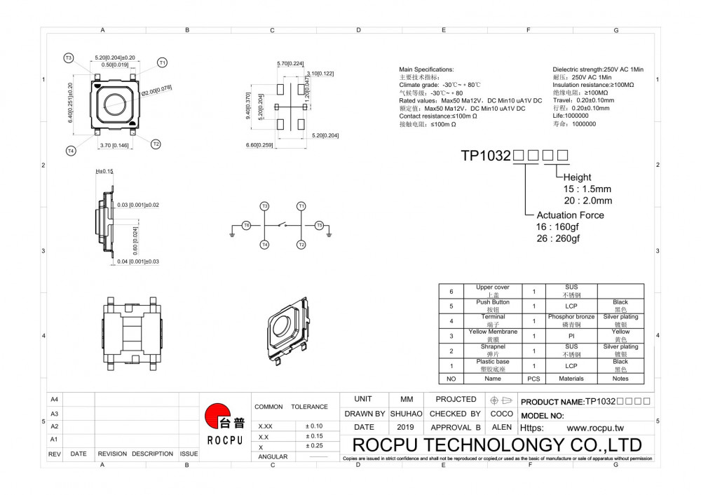 ROCPU TP10321615 technical document page