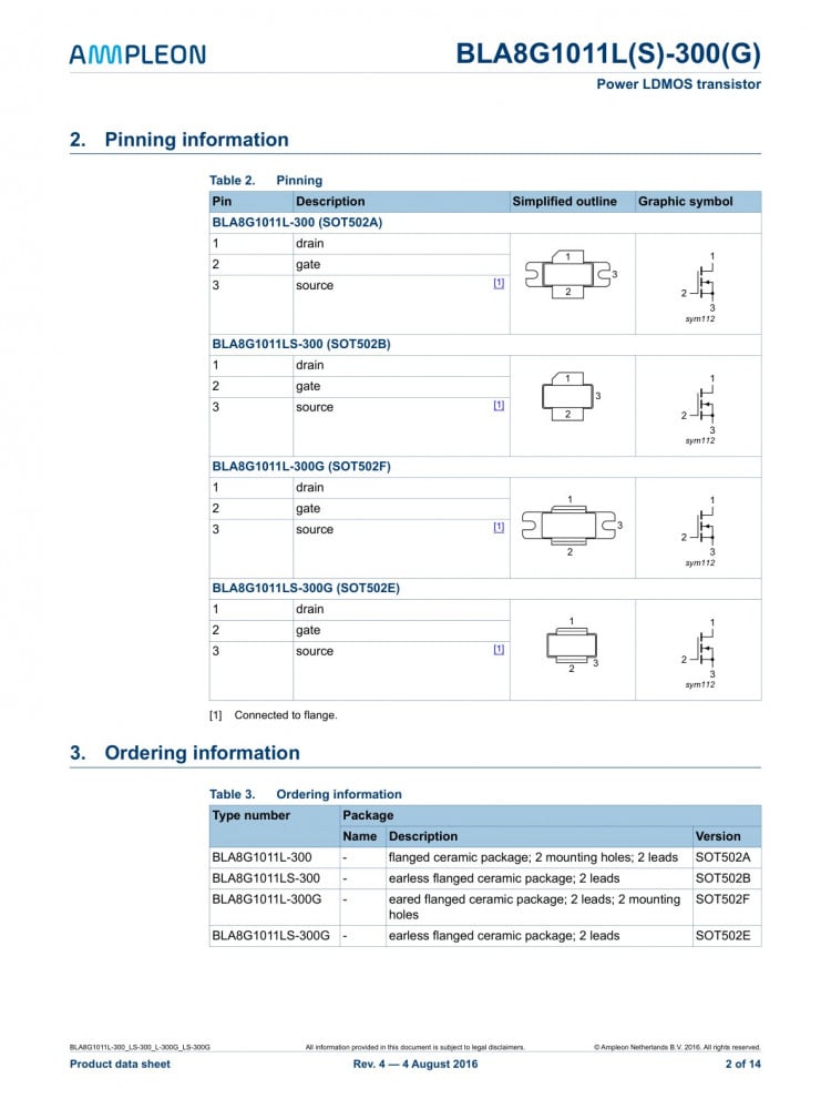 BLA8G1011LS-300GU datasheet page 2