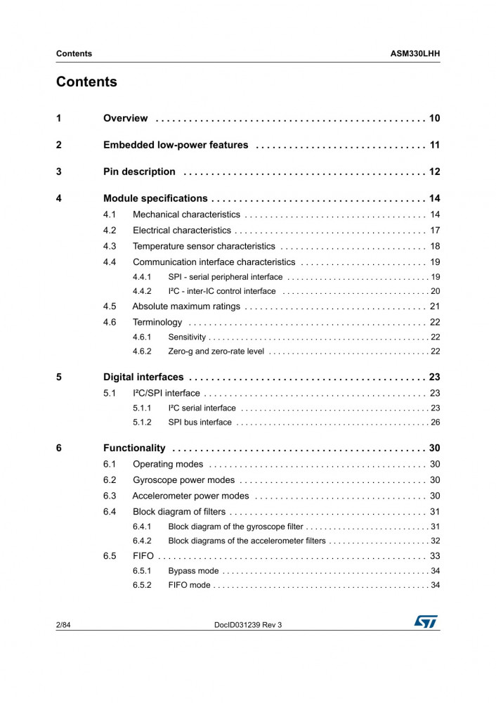 ASM330LHH datasheet page 2