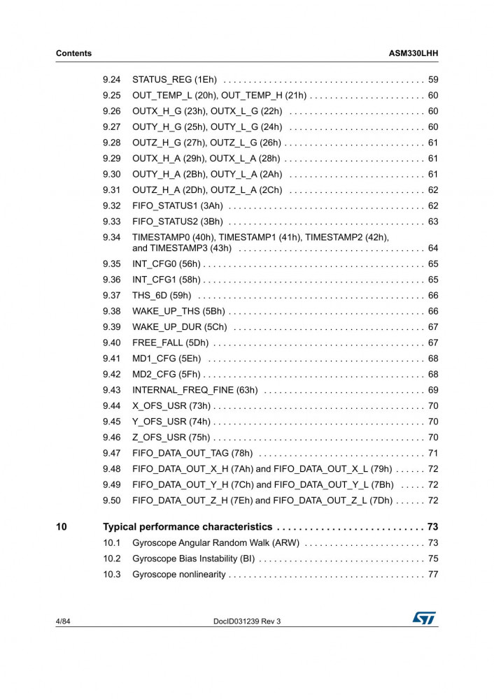ASM330LHH datasheet page 4