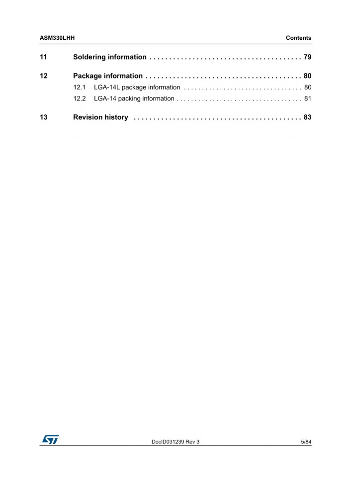 ASM330LHH datasheet page 5