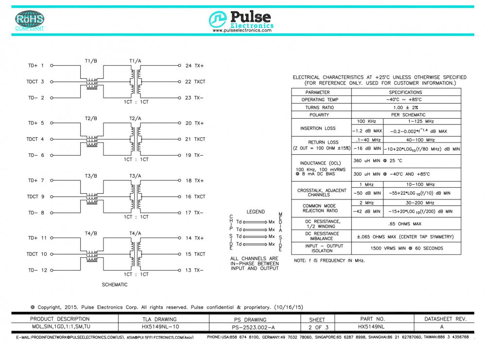 HX5149NLT datasheet page 2