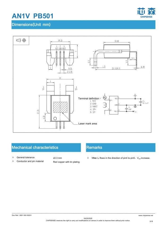 AN1V 100 PB501 datasheet page 9