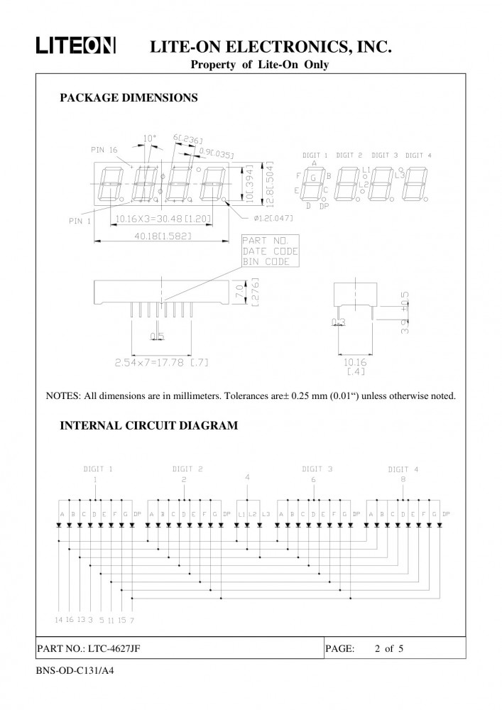 LTC-4627JF datasheet page 3