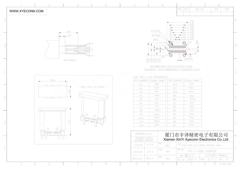 TYPE-C-G08A-2TDWH8.8 drawing page 3