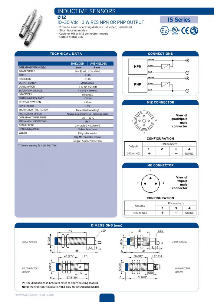 IDEC IS Series datasheet page 1