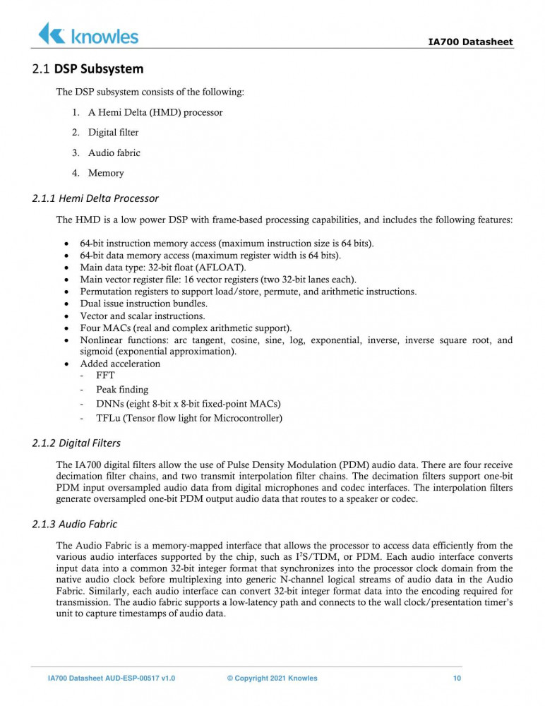 IA700 datasheet page 10