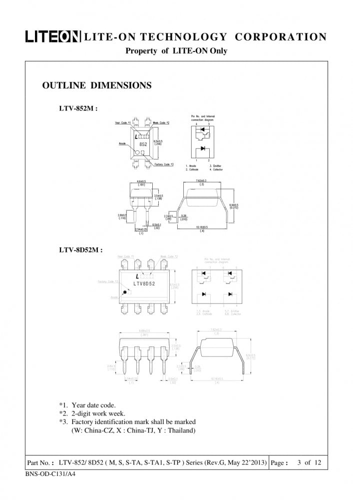 LTV-852 datasheet page 4