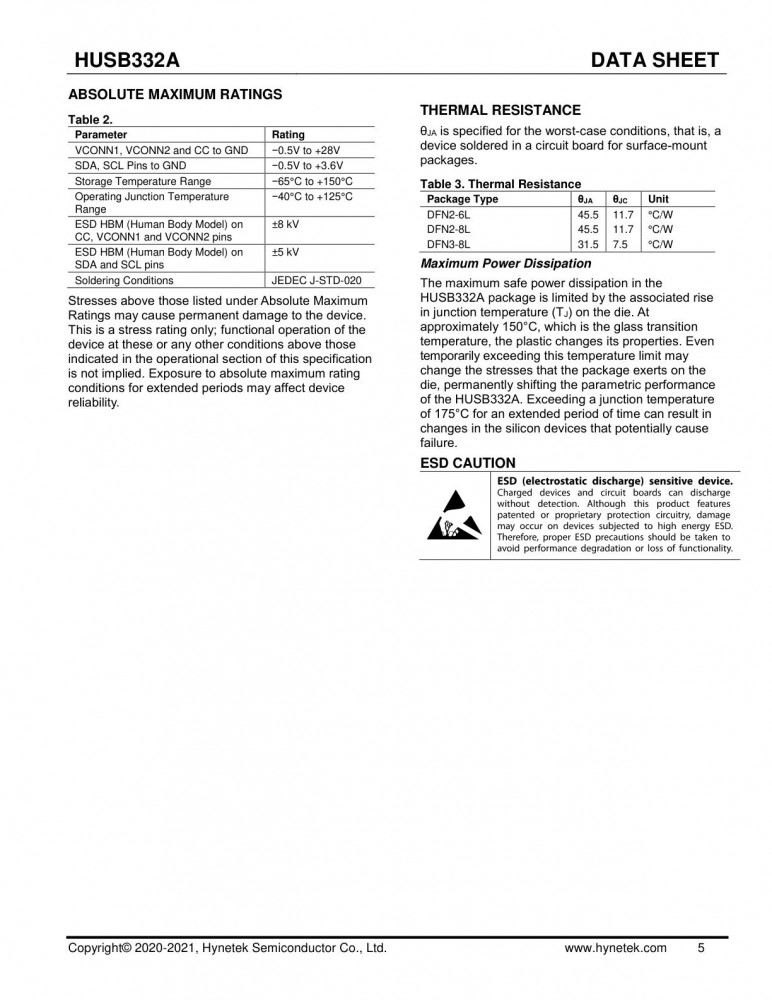 HUSB332A datasheet page 5