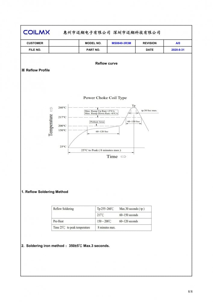 MS0840-3R3M specification page 8