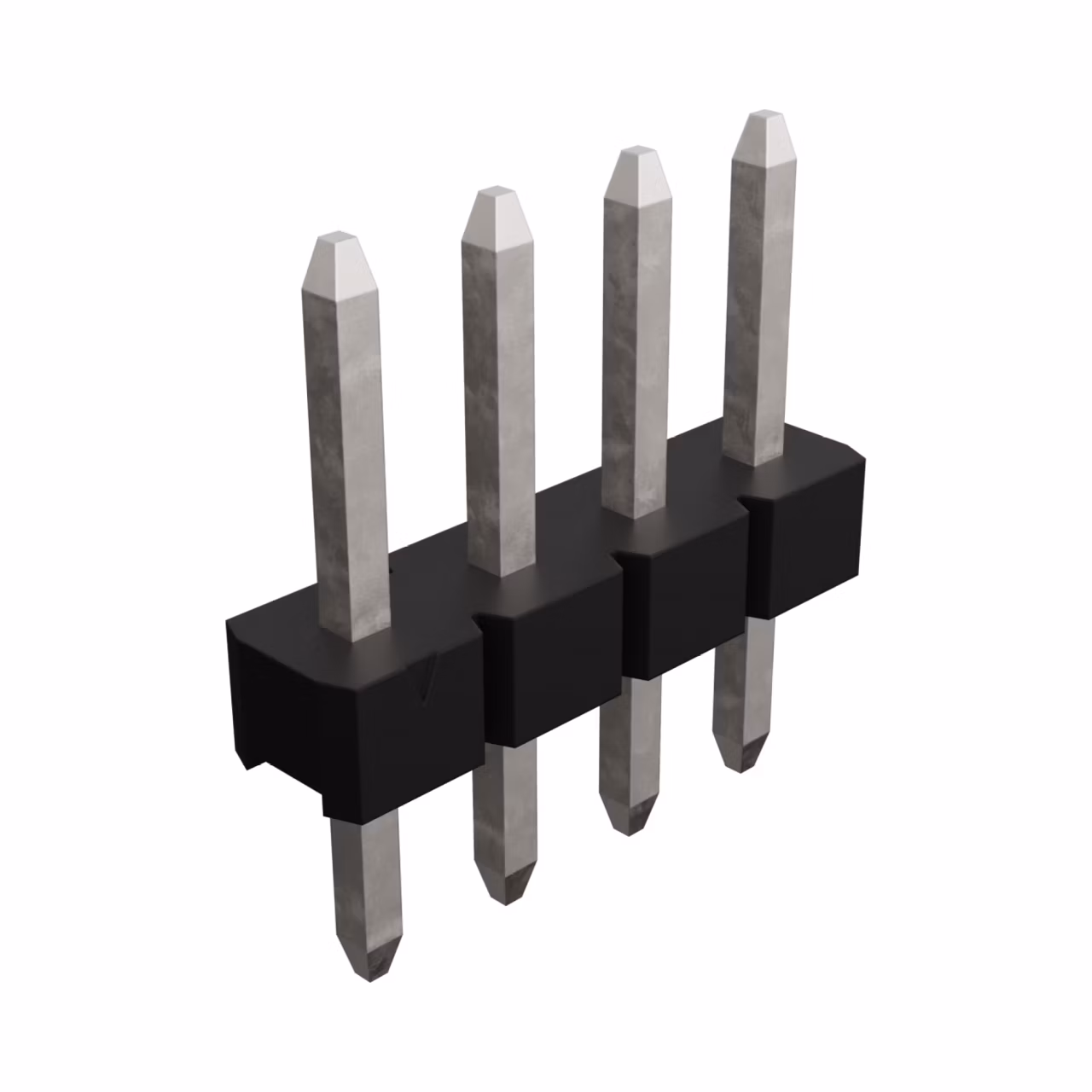 2.00mm Pitch Milli-Grid Header, Vertical, Through Hole, Breakaway, 4 Circuits, 2.50µm Tin (Sn) Plating, Mating Pin Length 4.00mm, Tail Length 2.70mm, Lead-Free for sale