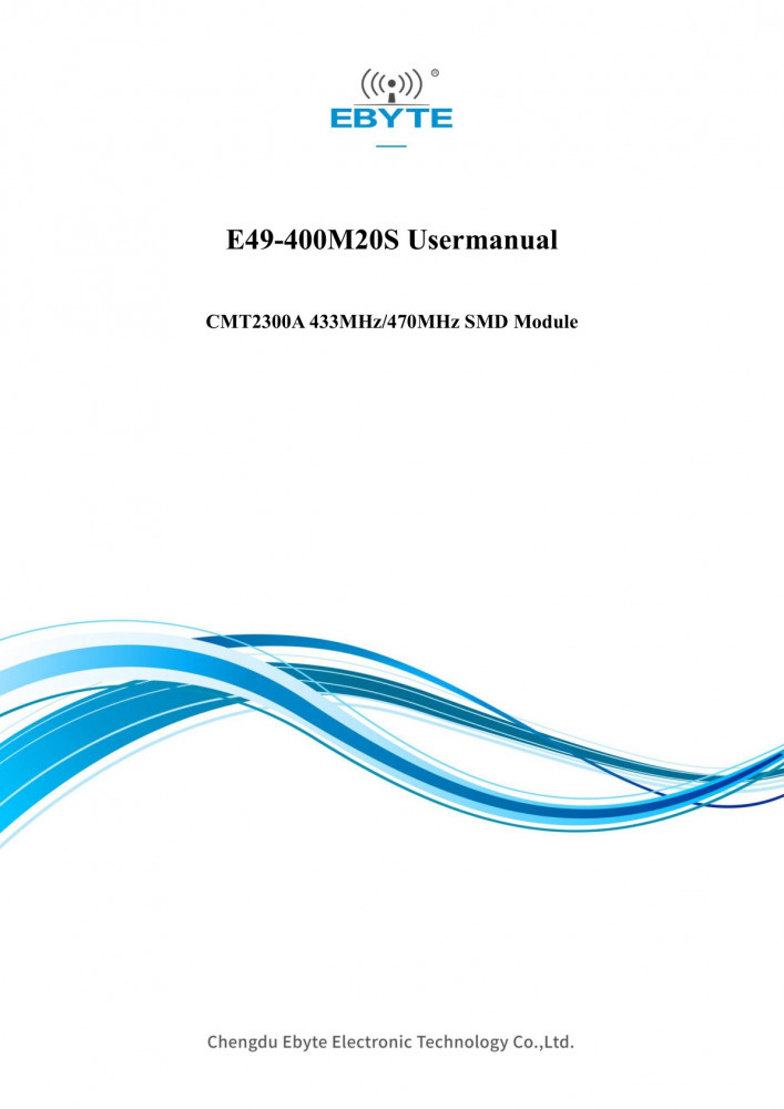 E49-400M20S manual page 1