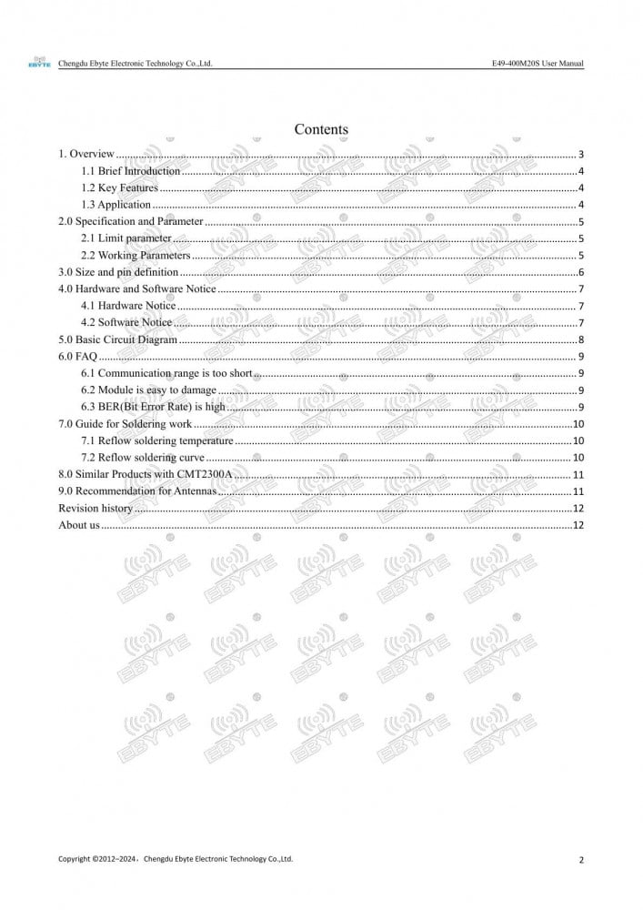 E49-400M20S manual page 2