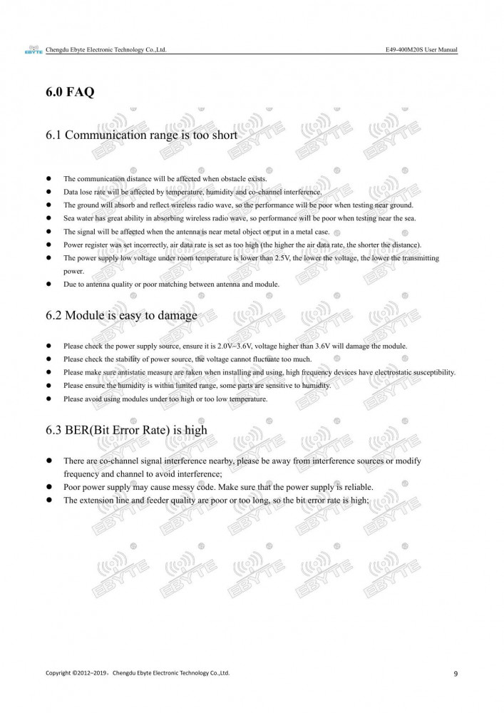 E49-400M20S manual page 9