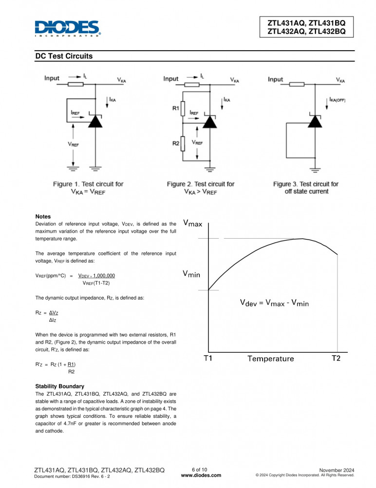 ZTL431BQFTA datasheet page 6