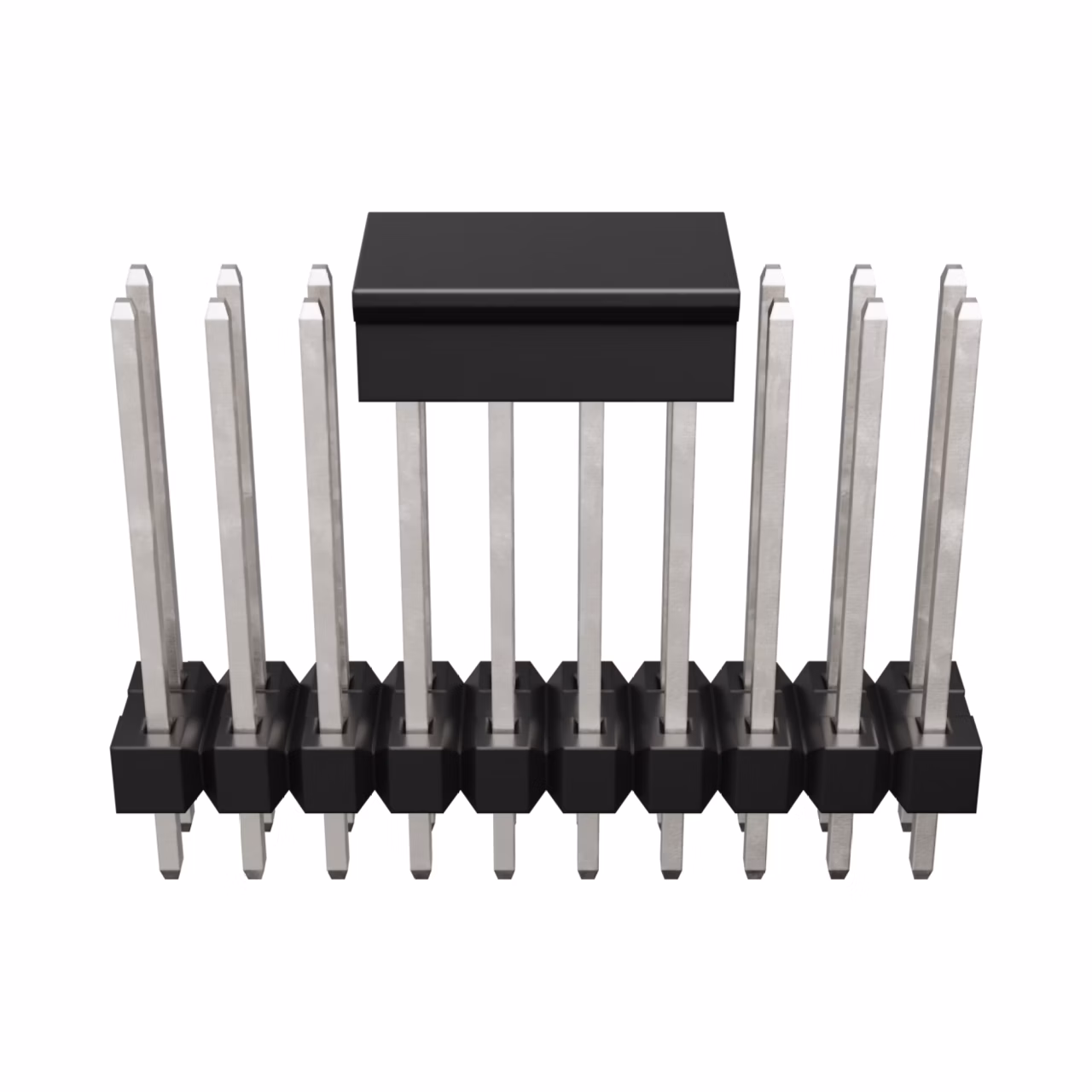 C-Grid Header, 2.54mm Pitch, Through Hole, Dual Row, Vertical, 20 Circuits, 2.54µm Tin (Sn) Plating, Tube Packaging with Cap, Lead-Free for sale