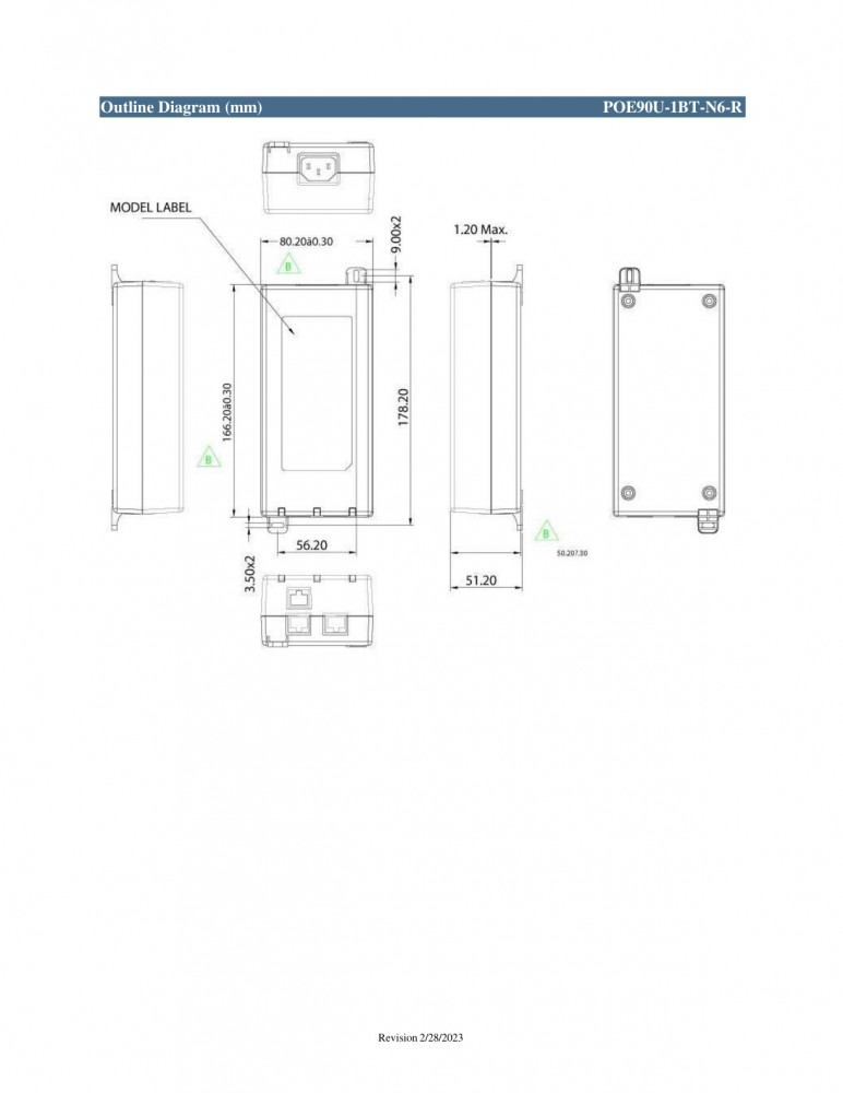 POE90U-1BT-X technical document page 5
