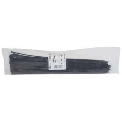 Black cable tie Colson U.V. protected with internal teeth width 9mm and lenght 185 mm