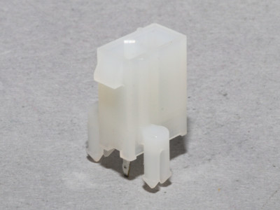 Mini-Fit Jr. Vertical Header, 4.20mm Pitch, Dual Row, 2 Circuits, with Snap-in Plastic Peg PCB Lock, Gold, Natural for sale