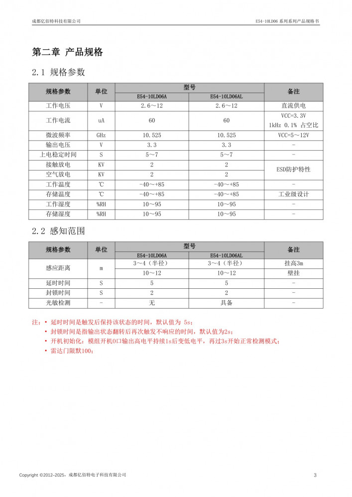 E54-10LD06A datasheet page 5