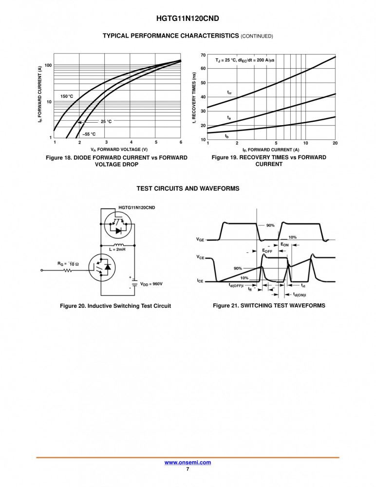 HGTG11N120CND datasheet page 7