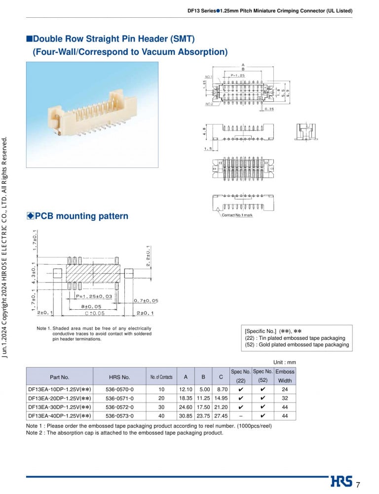 HRS DF13 datasheet page 7