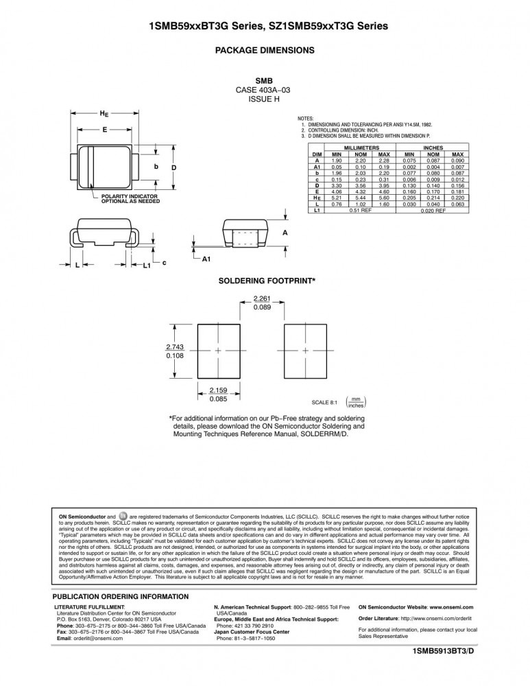 1SMB5925BT3G datasheet page 6