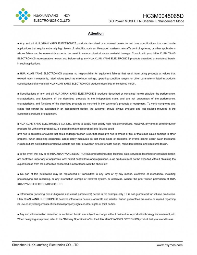 HC3M0045065D datasheet page 8