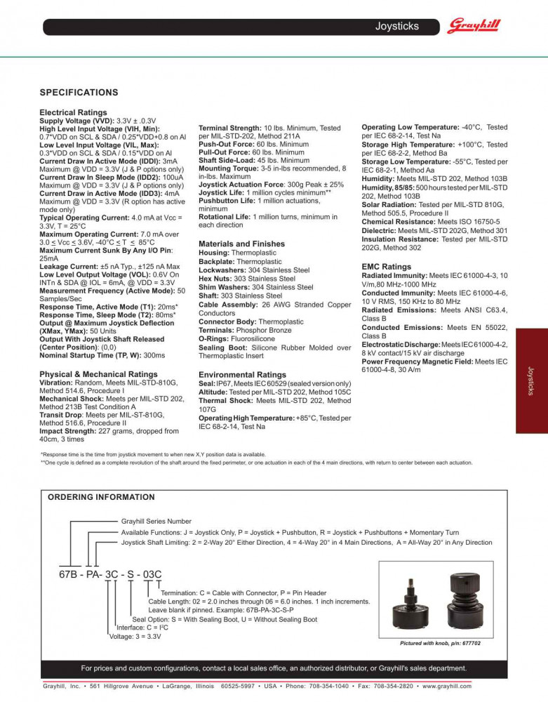 Grayhill Series 67B technical document page 3