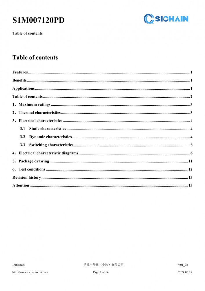 S1M007120PD datasheet page 2