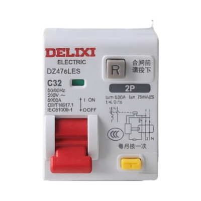 Delixi Electric DZ47SLES1C32R75 Miniature Residual Current Circuit Breaker