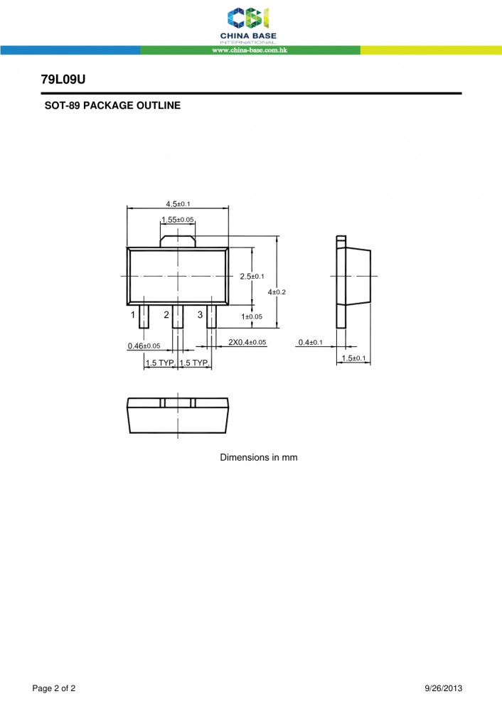 CBI 79L09U datasheet page 2