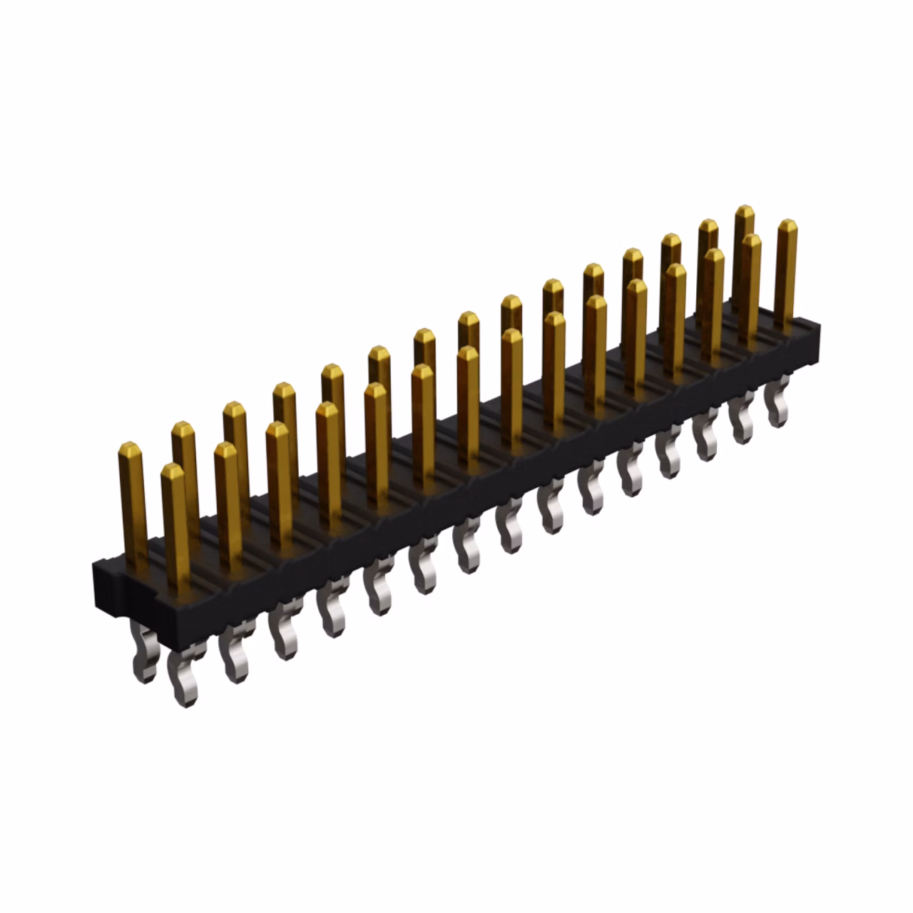 2.00mm Pitch Milli-Grid Straddle Mount Header, 30 Circuits, 0.38µm Gold (Au) Selective Plating, Lead-Free for sale