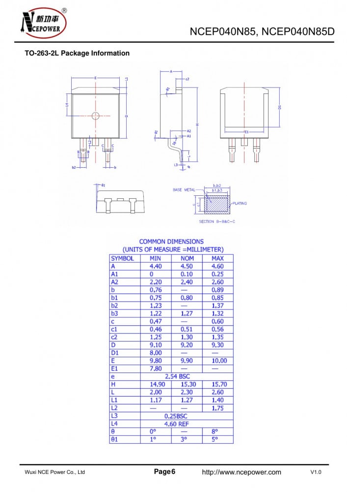 NCEP040N85D datasheet page 6
