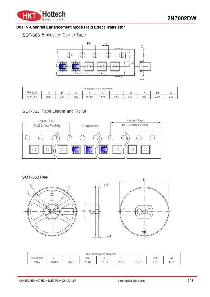 2N7002DW datasheet page 6