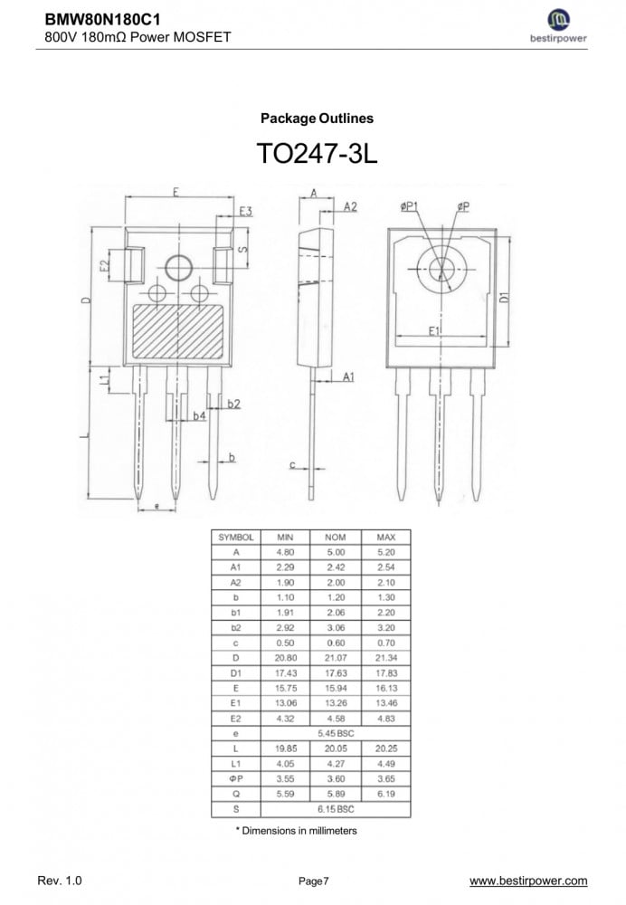 BMW80N180C1 datasheet page 7
